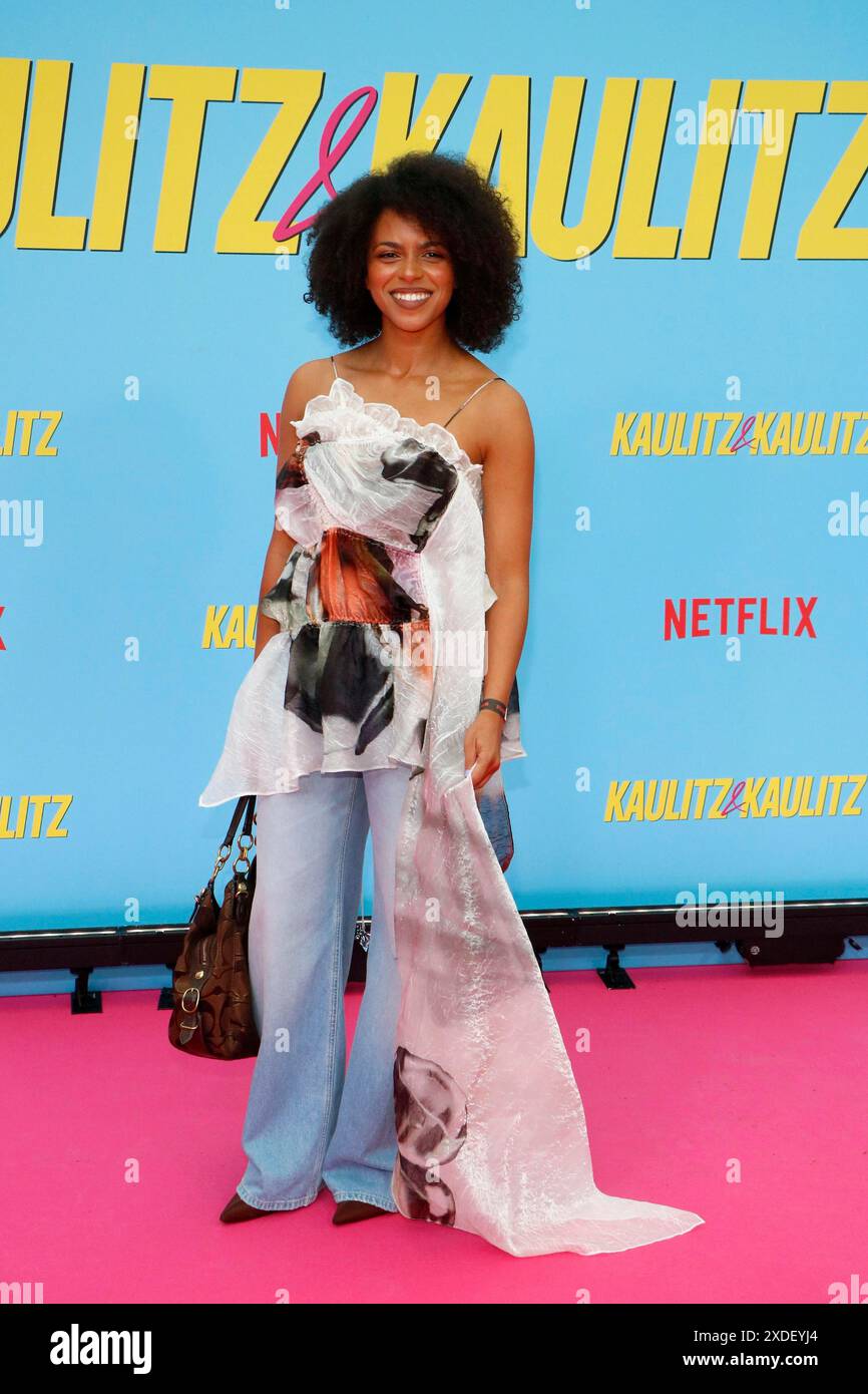 Aminata Belli at the premiere of the Kaulitz & Kaulitz (Netflix ...
