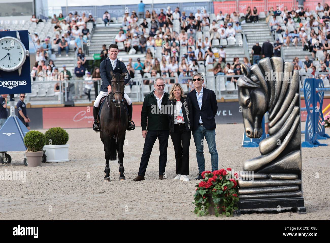 Michael Pender of Ireland during the price giving ceremony of the Prix ...