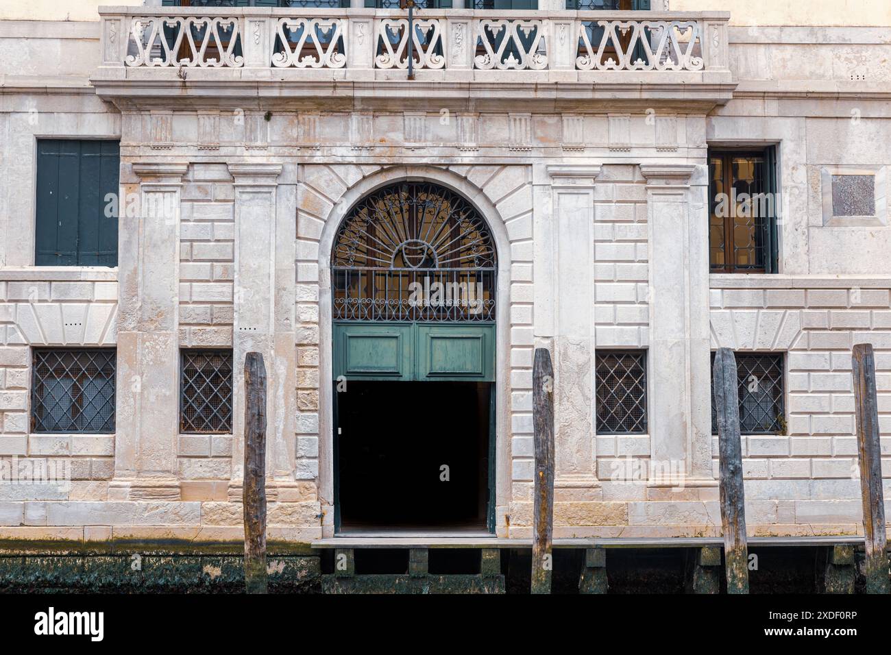 Doors and windows of ancient Venetian houses Stock Photo - Alamy
