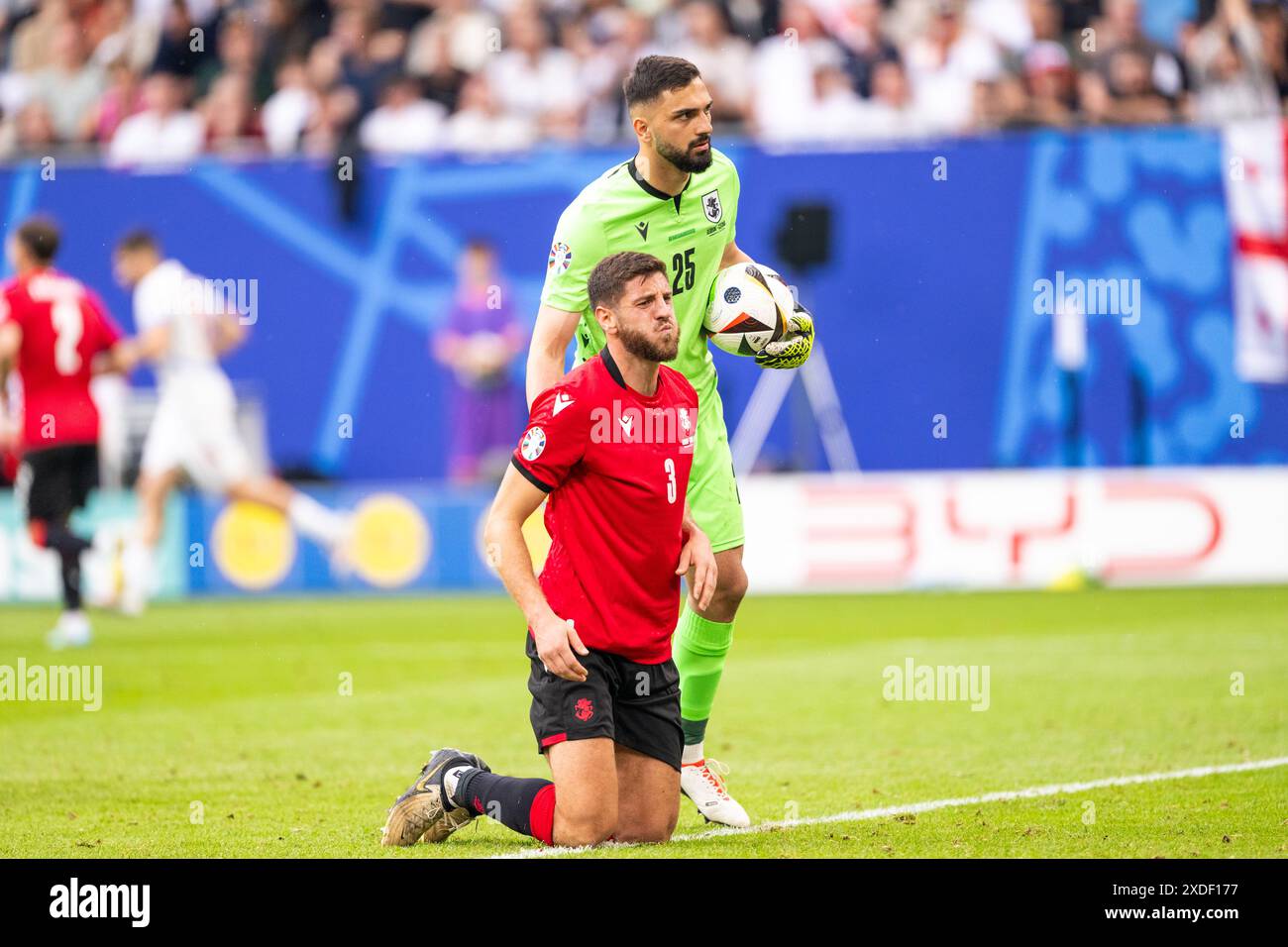 Hamburg, Germany. 22nd June, 2024. Goalkeeper Giorgi Mamardashvili (25 ...