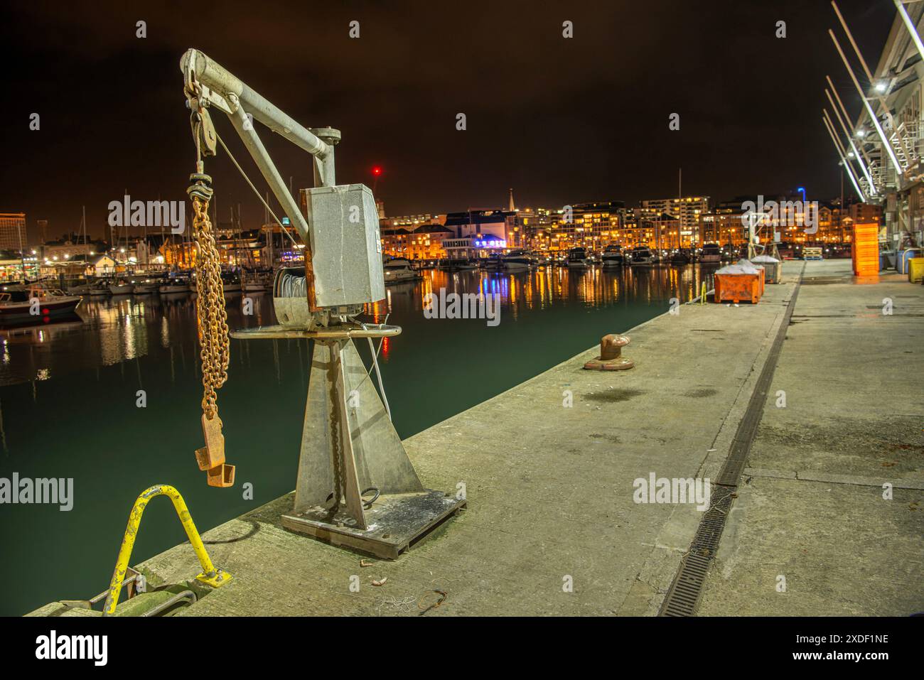 Plymouth fish market at night Stock Photo - Alamy