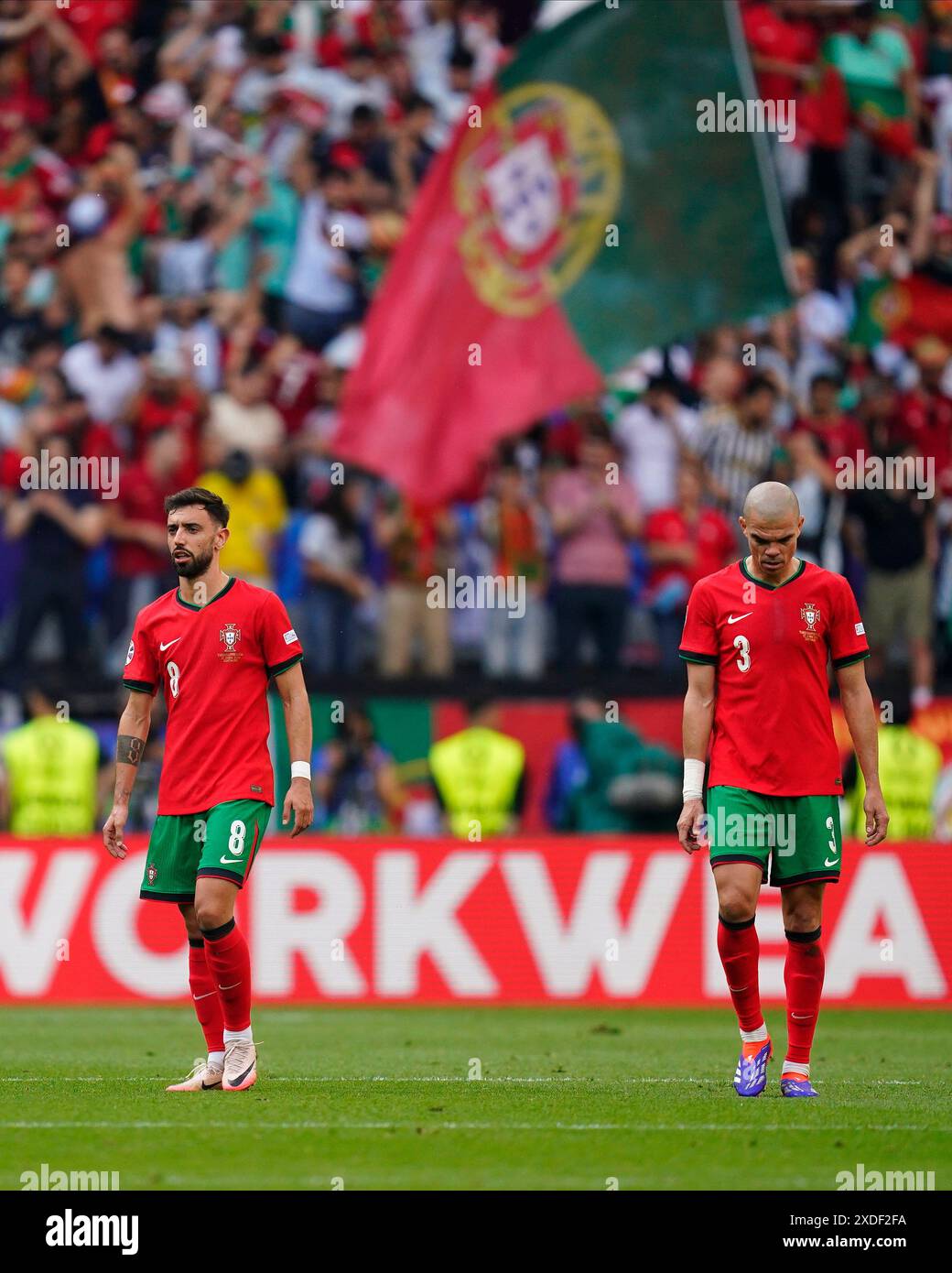 Dortmund, Germany. 22nd June, 2024. Bruno Fernandes and Kleper Laveran ...