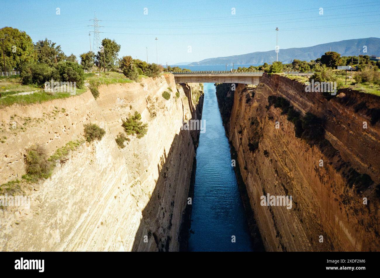 Corinth Canal, Corinth, Peloponnese region, Greece Stock Photo - Alamy