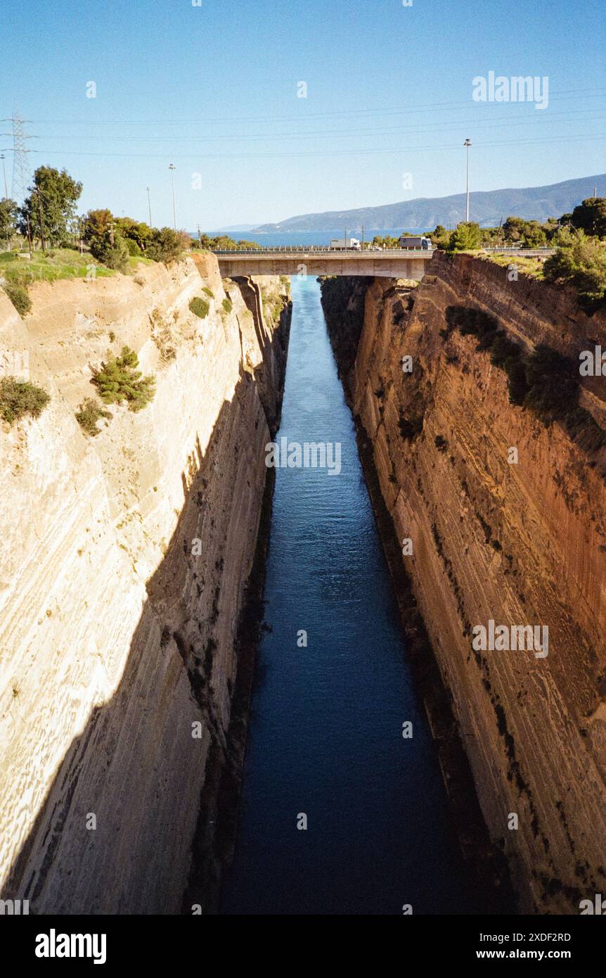 Corinth Canal, Corinth, Peloponnese region, Greece Stock Photo - Alamy