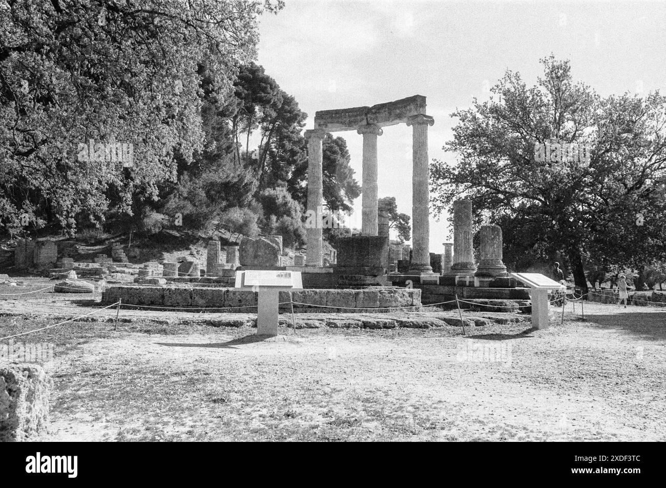 The Philippeion, Ancient Olympia, Olympia, Greece Stock Photo - Alamy