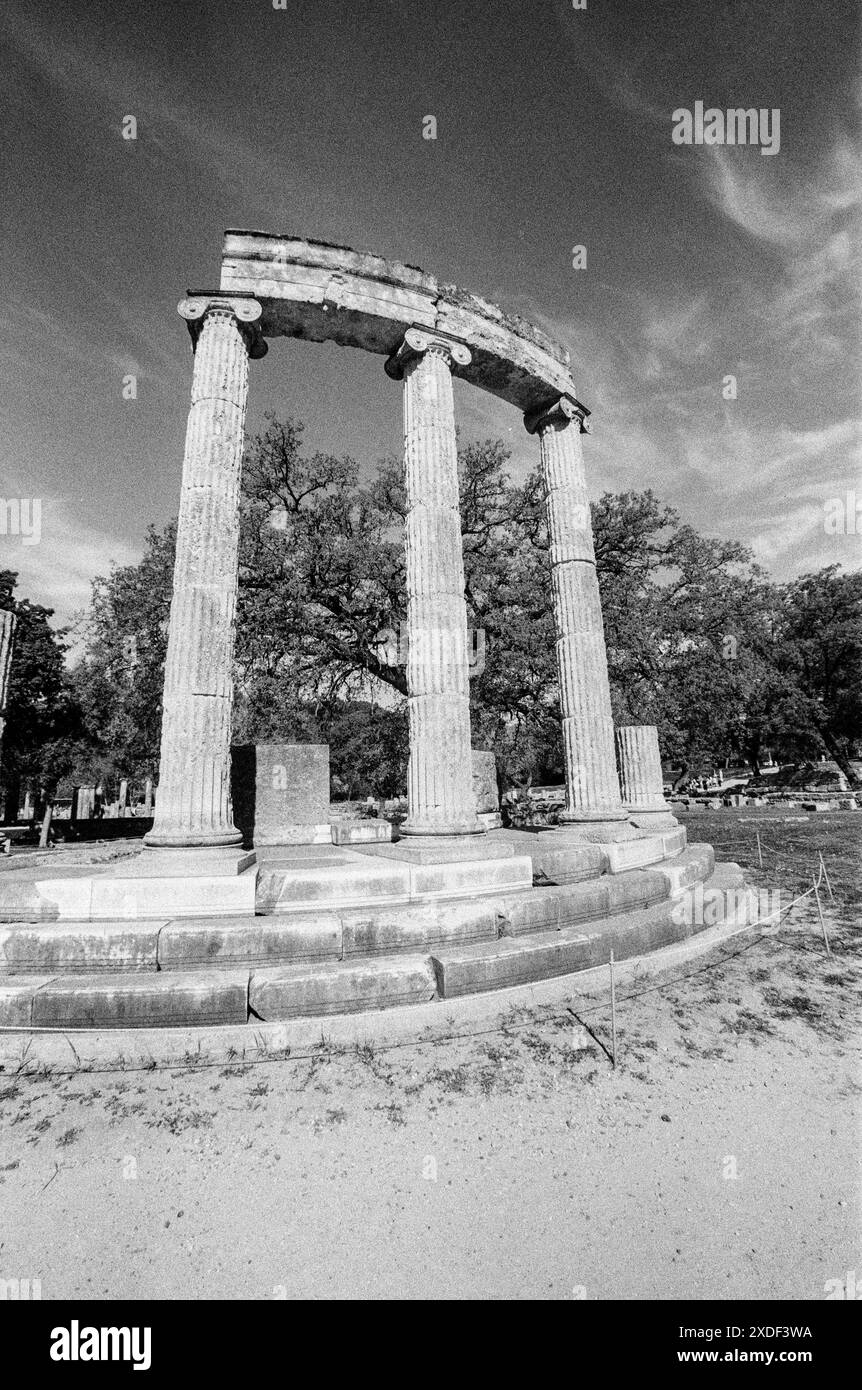 The Philippeion, Ancient Olympia, Olympia, Greece Stock Photo - Alamy