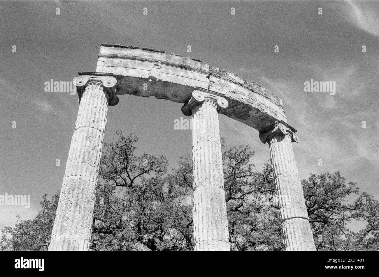 The Philippeion, Ancient Olympia, Olympia, Greece Stock Photo - Alamy