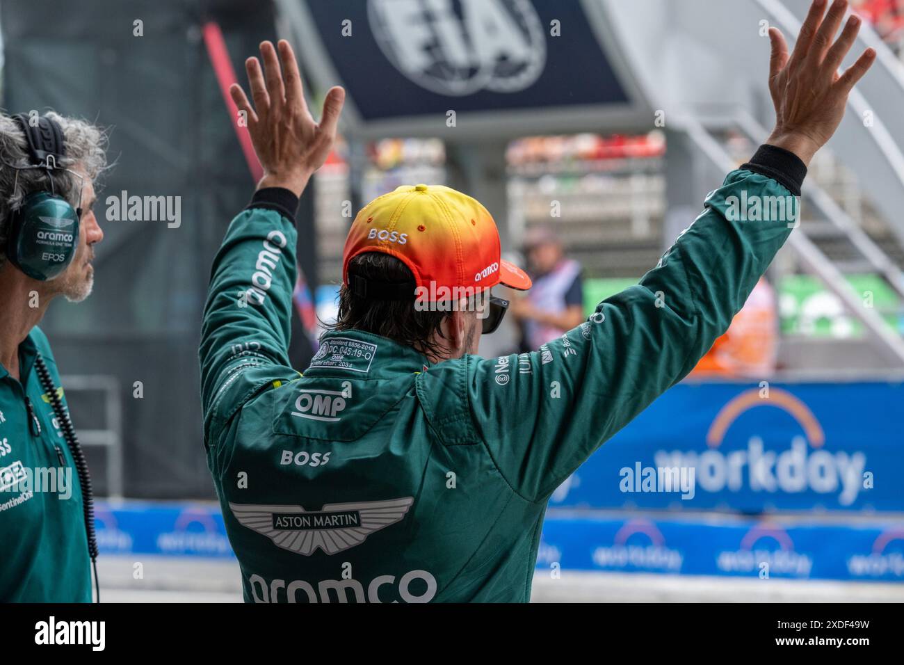 NÃ?Â°14 Fernando Alonso ESP Aston Martin Aramco Formula One Team during ...