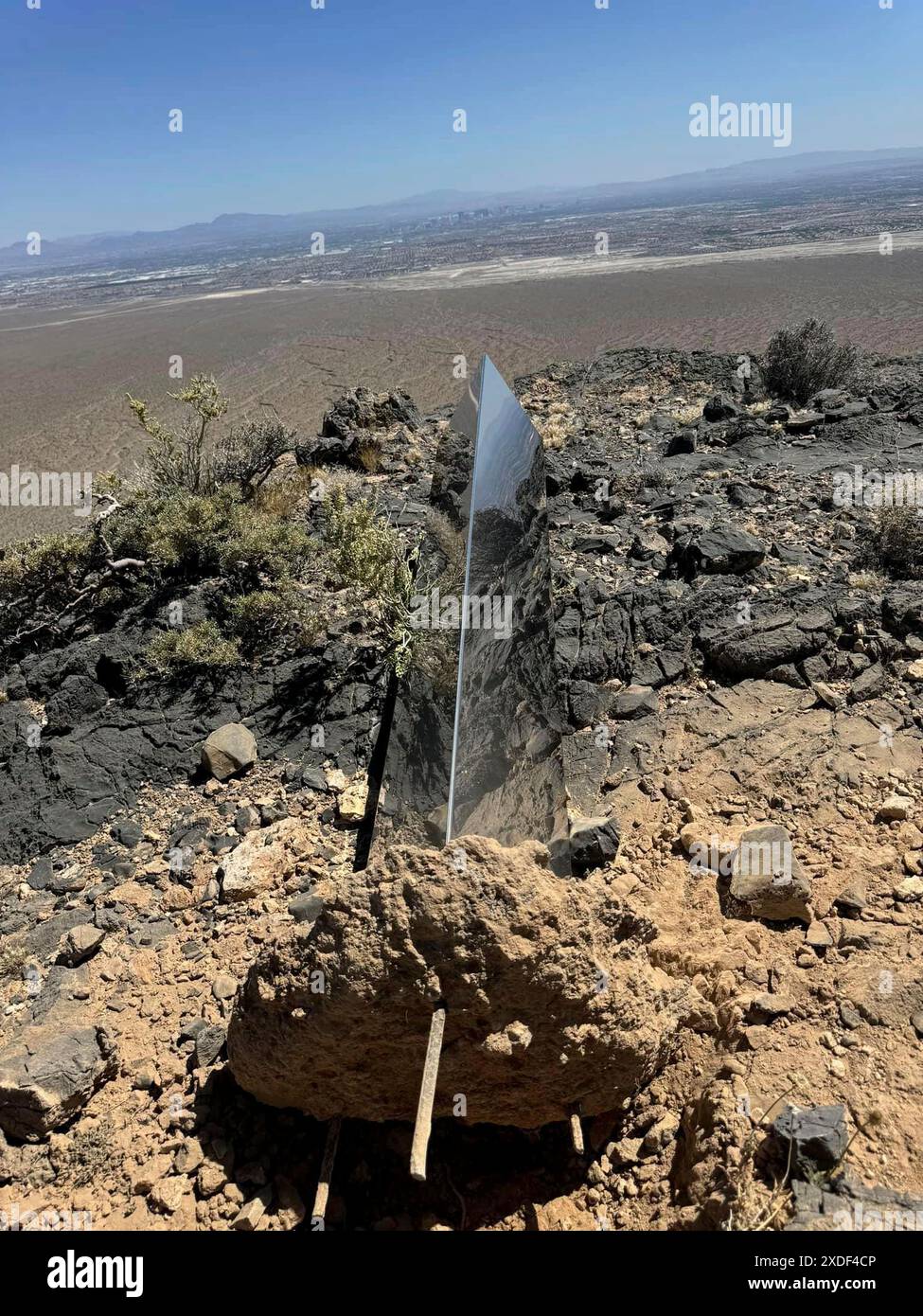 The Las Vegas Police removed a mysterious monolith from a location ...