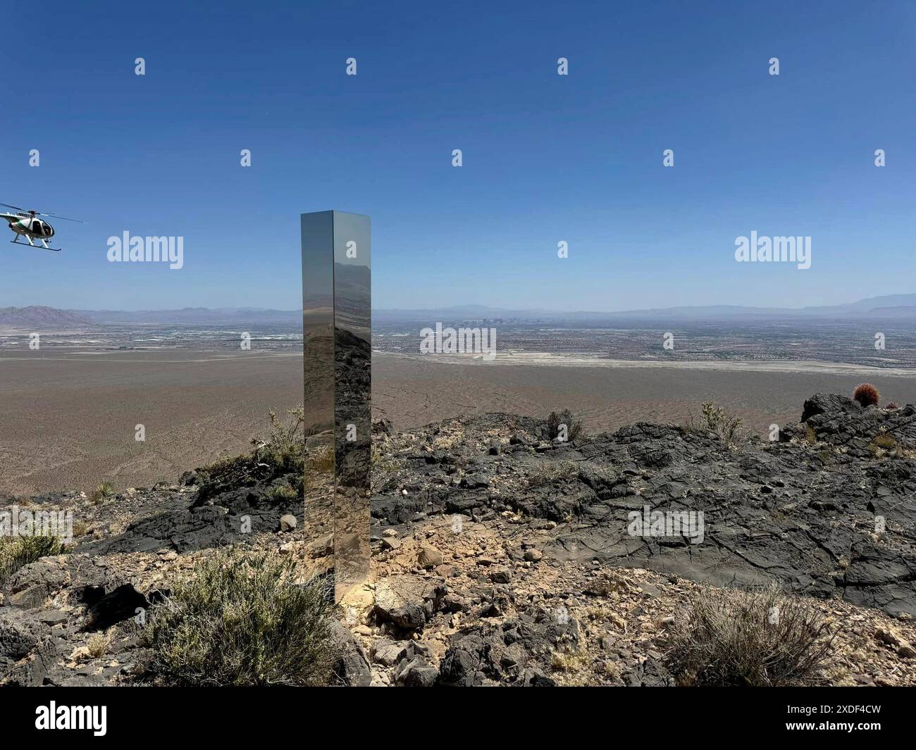 The Las Vegas Police removed a mysterious monolith from a location ...