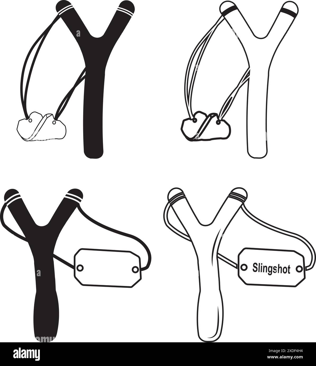 slingshot icon vector illustration simple design Stock Vector Image & Art - Alamy