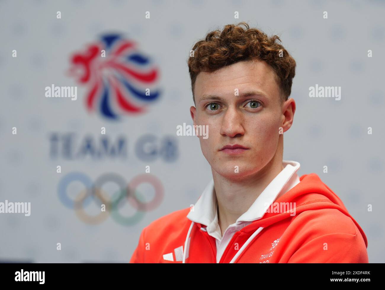 Noah Williams during a Team GB kitting out session for the Paris ...