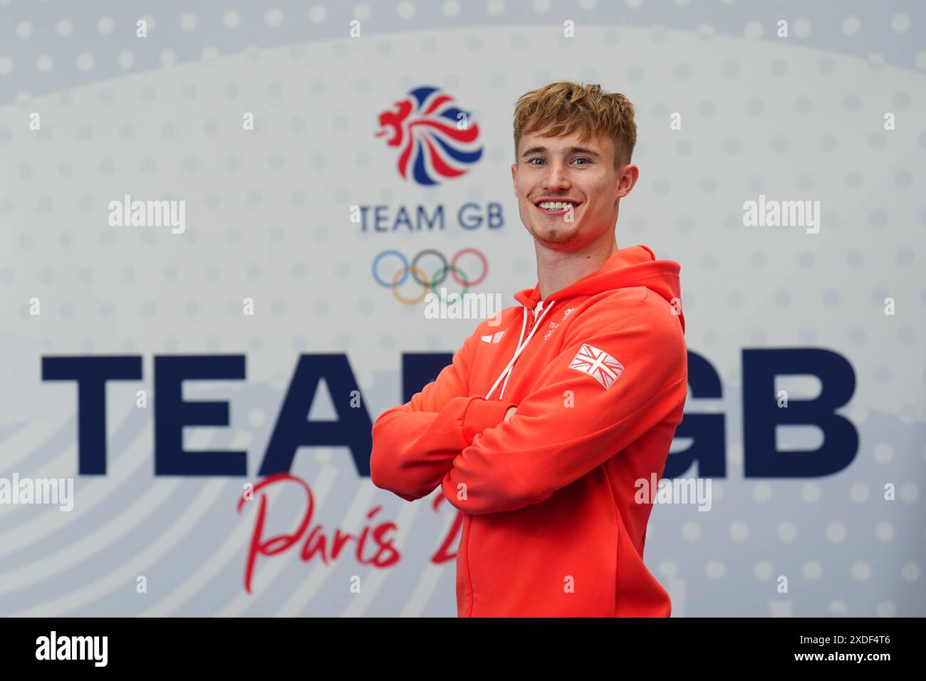 Jack Laugher during a Team GB kitting out session for the Paris ...