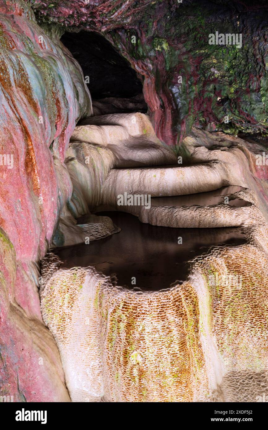 Holywell bay cave hi-res stock photography and images - Alamy