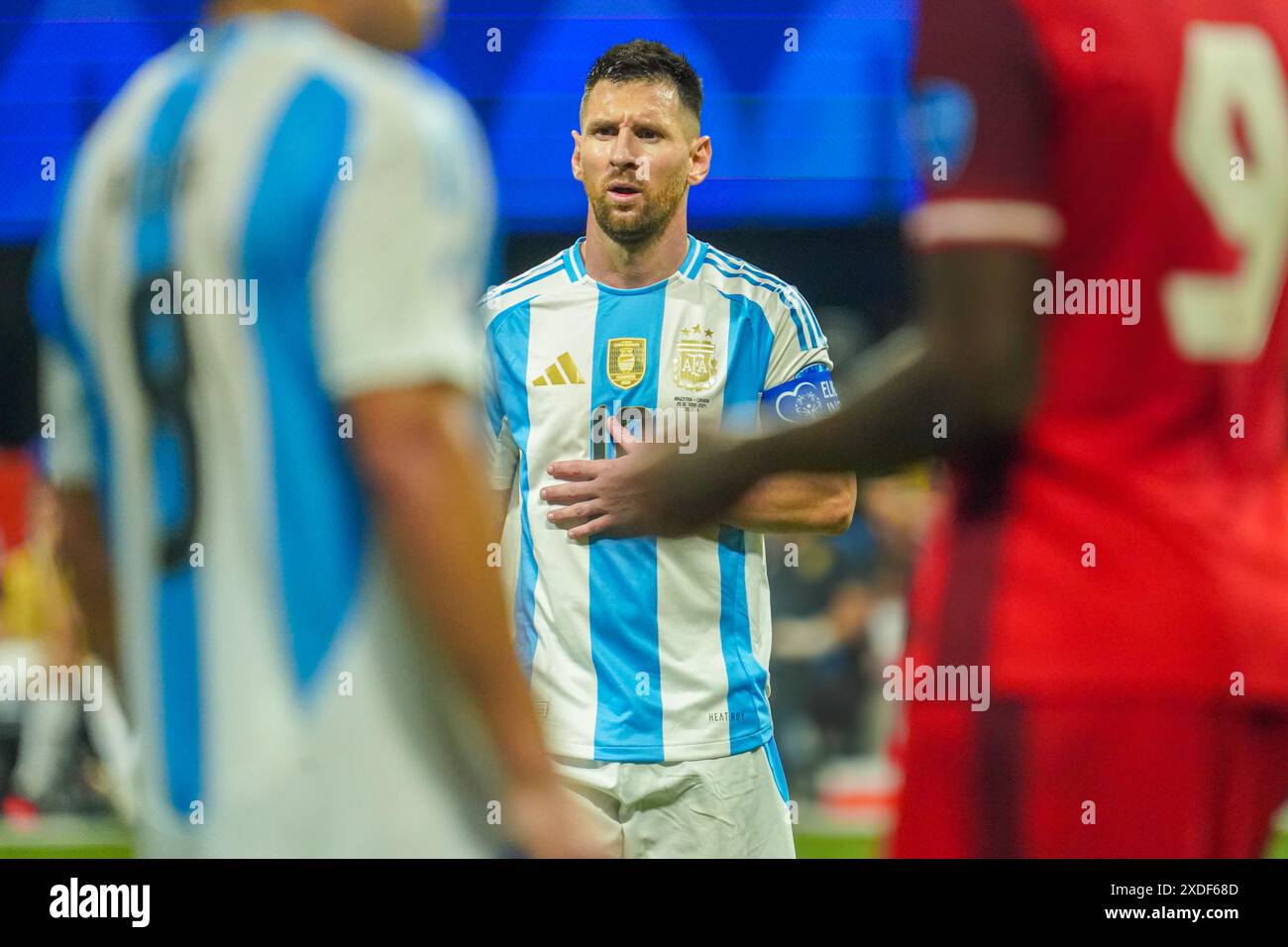 Atlanta, Georgia, USA, June 20, 2024, Argentina forward Lionel Messi ...