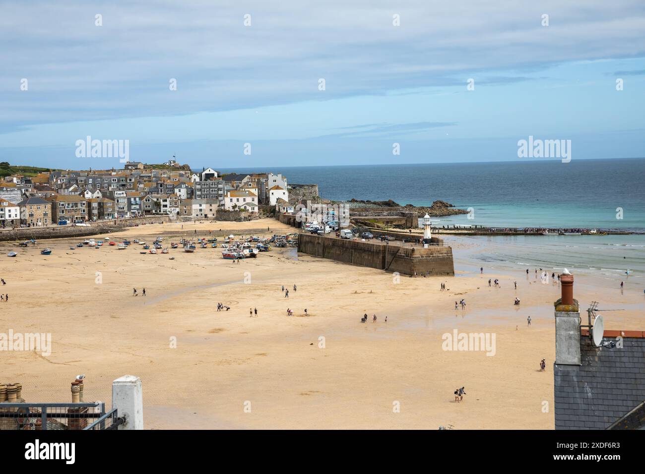 St Ives, Cornwall, 22nd June 2024, People were out enjoying the ...