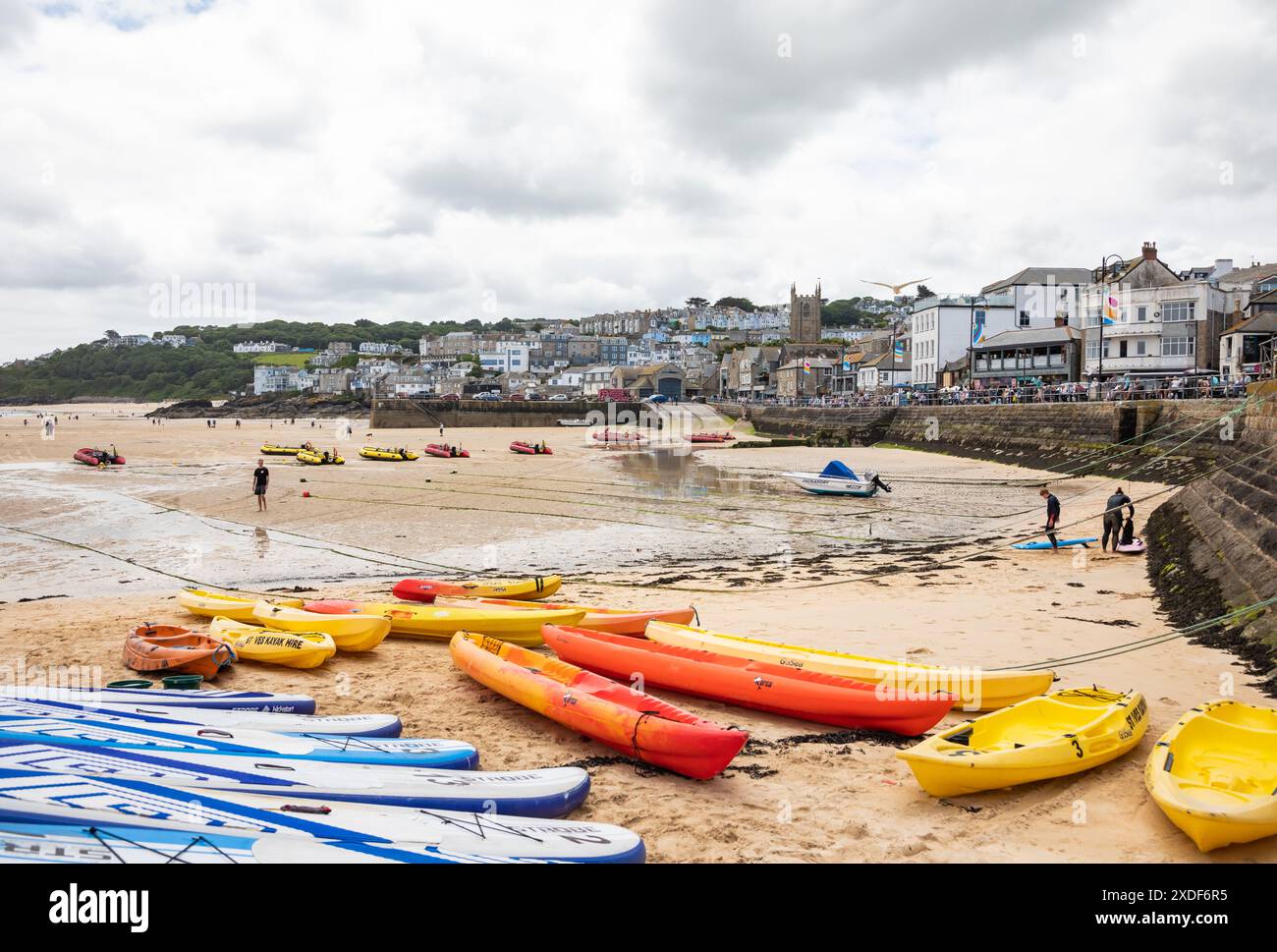 St Ives,Cornwall,22nd June 2024,People were out enjoying the glorious ...