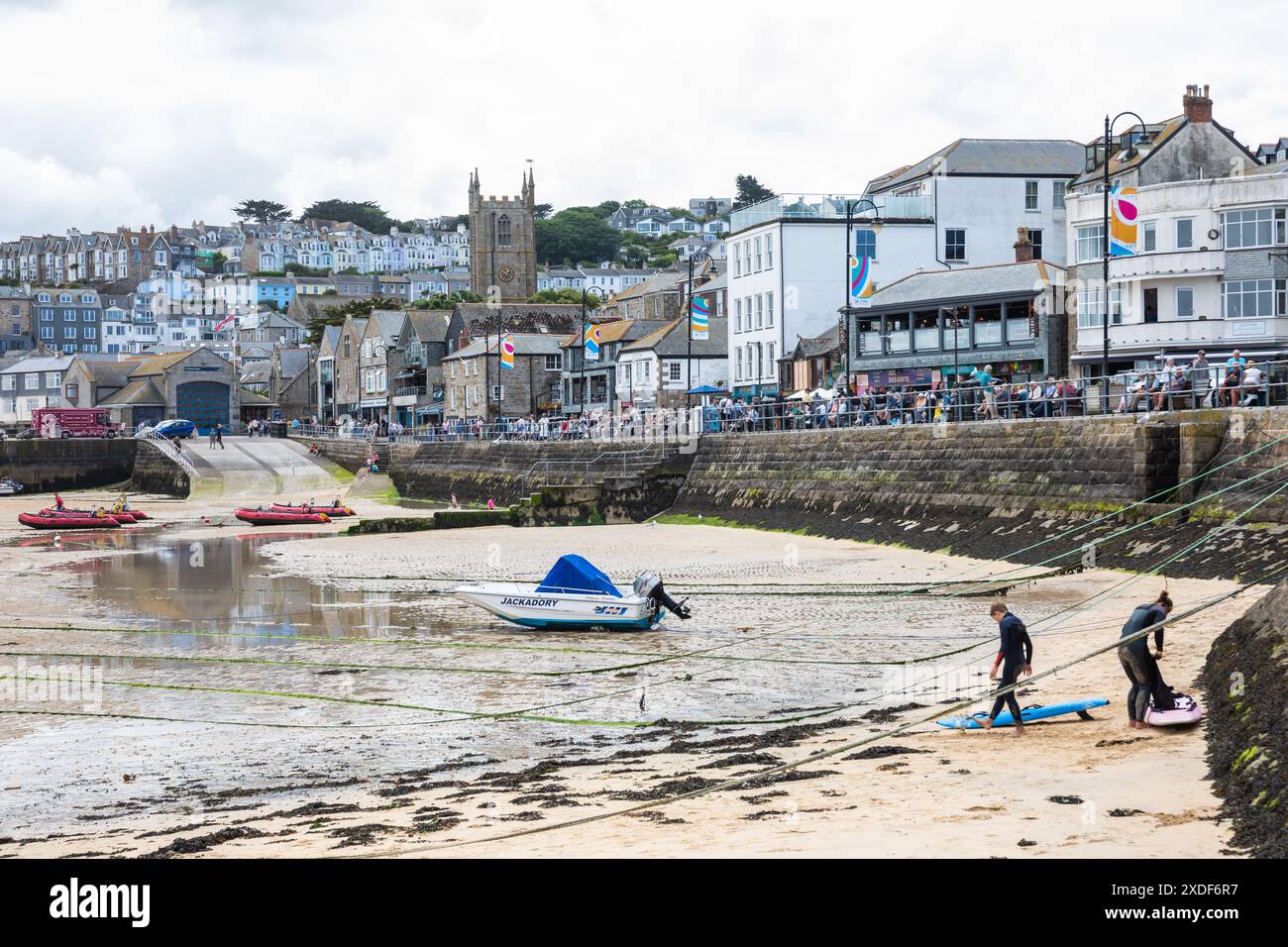 St Ives, Cornwall, 22nd June 2024, People were out enjoying the ...