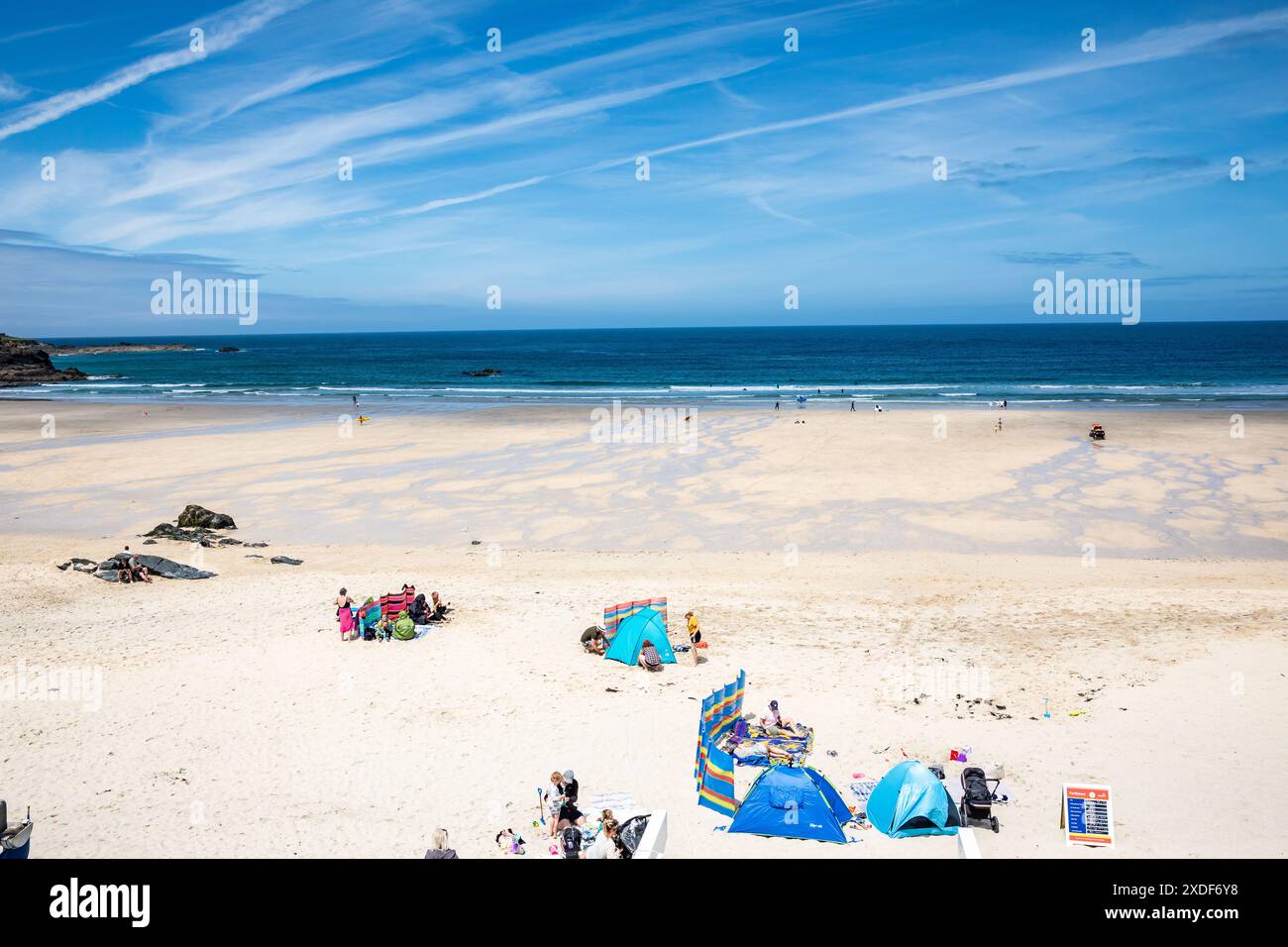 St Ives,Cornwall,22nd June 2024,People were out enjoying the glorious ...