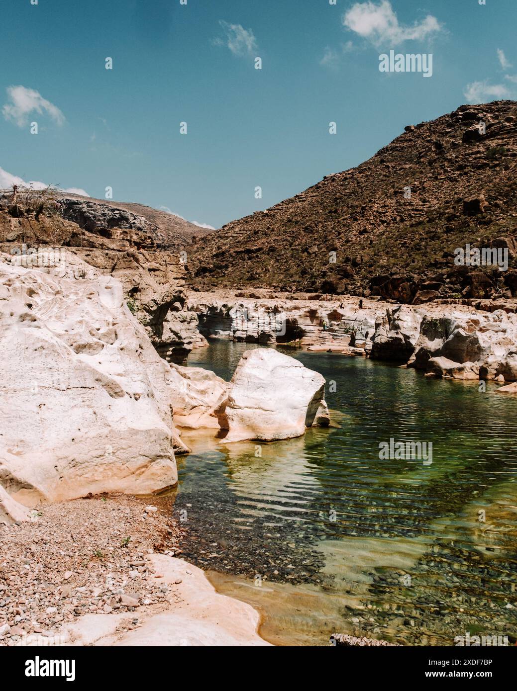 Green water in Wadi Dirhur Canyon, Socotra Yemen Stock Photo - Alamy