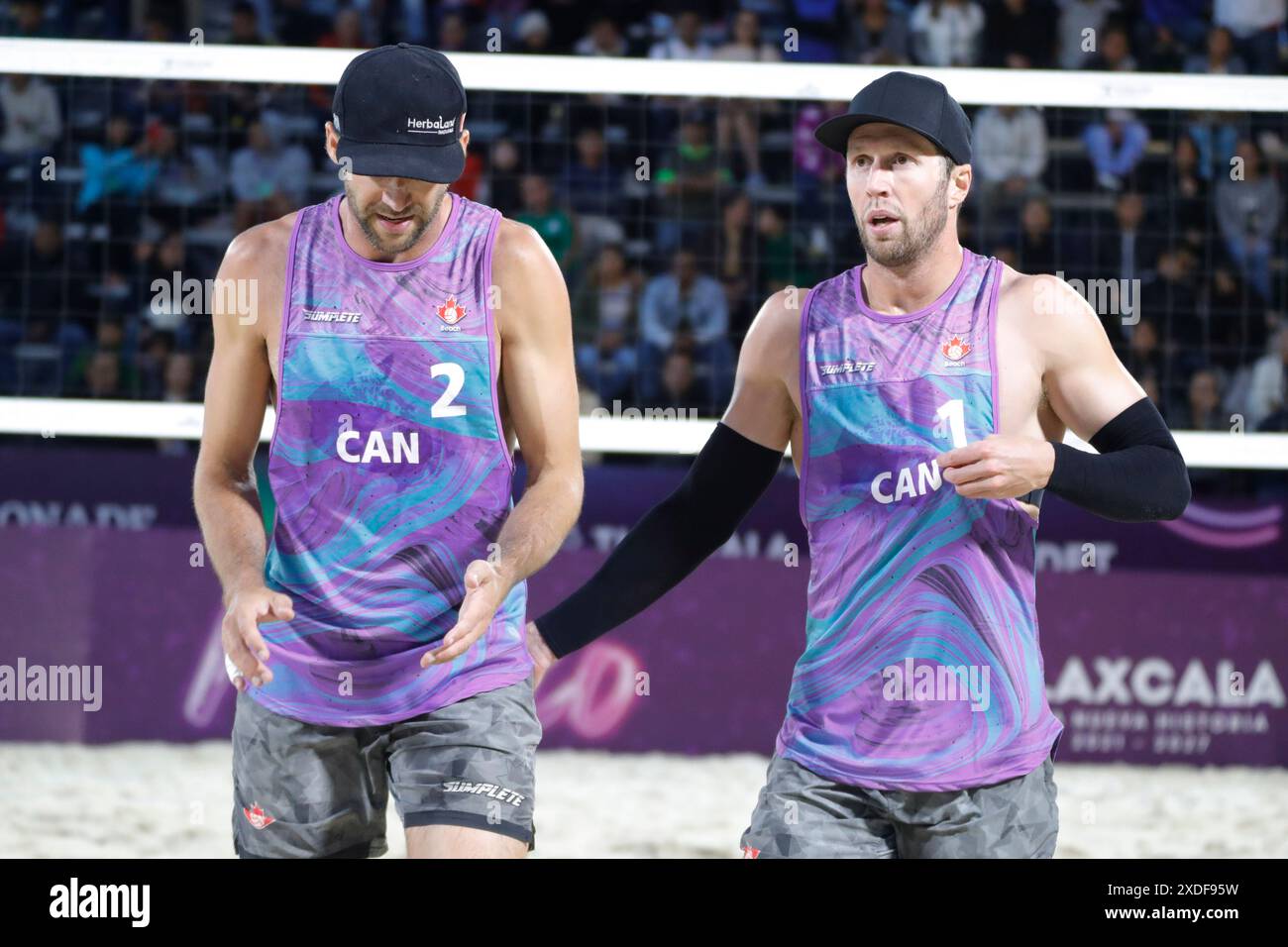 Tlaxcala, Mexico. 21st June, 2024. Daniel Dearing #2 and Samuel ...