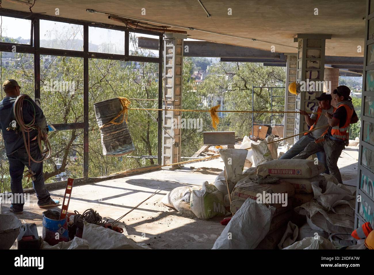 Cement concrete pouring construction hi-res stock photography and ...