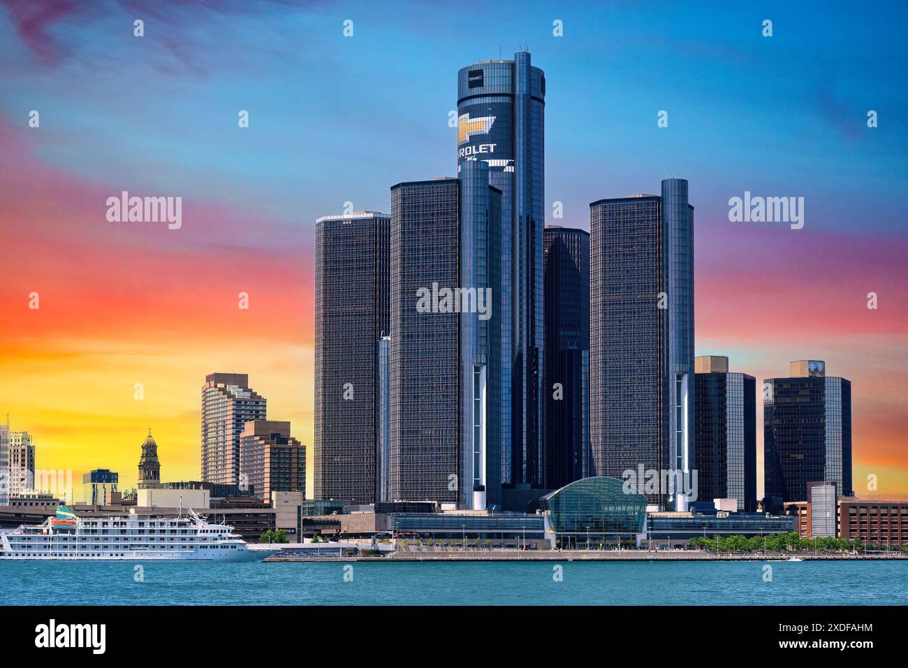 Renaissance Center, Detroit, USA Stock Photo - Alamy