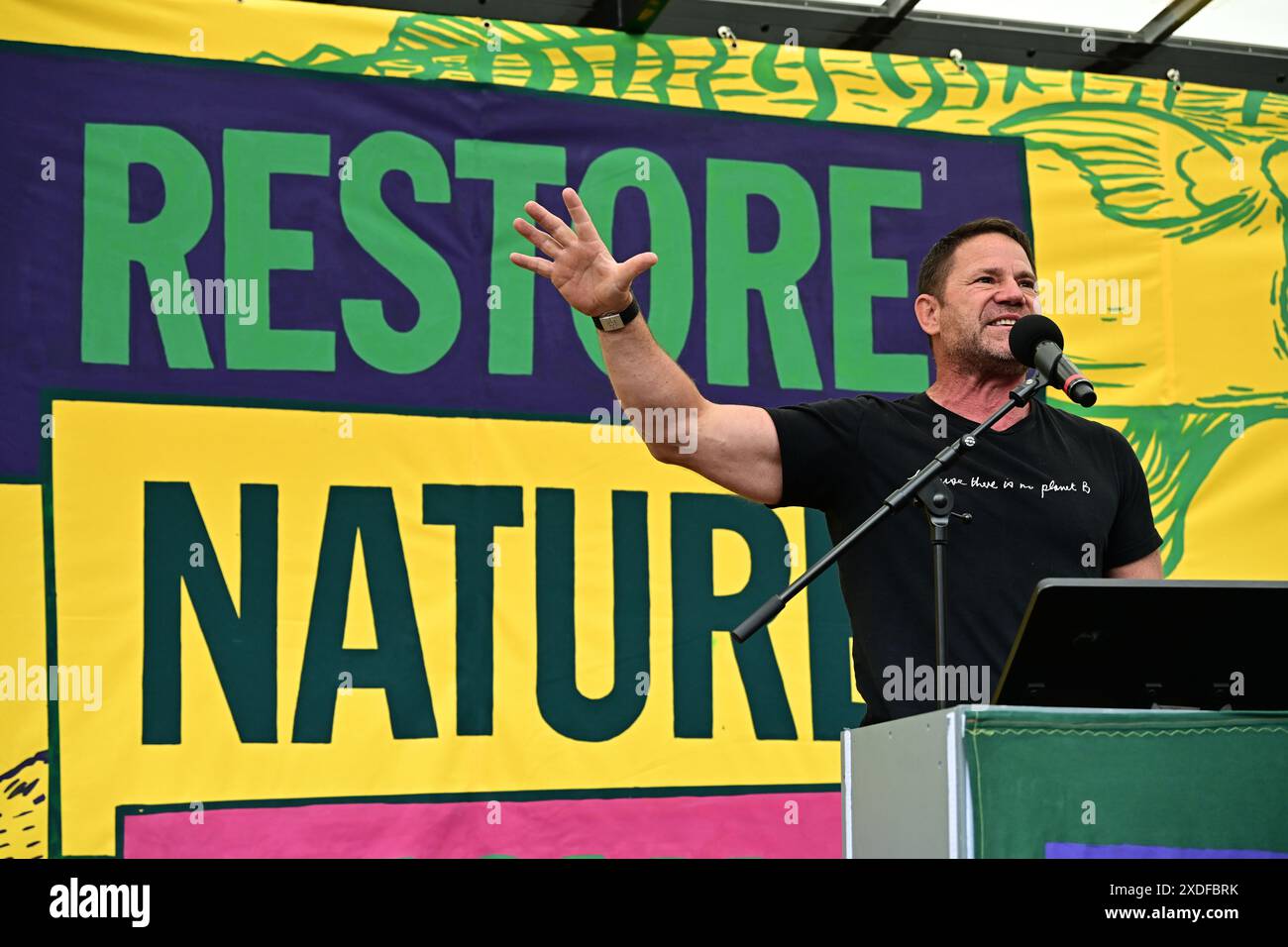 LONDON, UK. 22nd June, 2024. Speaker Steve Backshall is a naturalist ...
