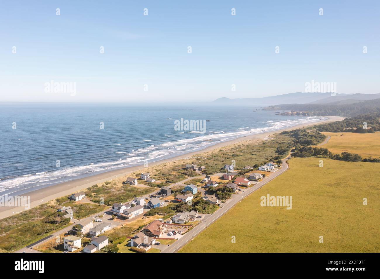Oregon Coast Homes near Gold Beach Stock Photo - Alamy