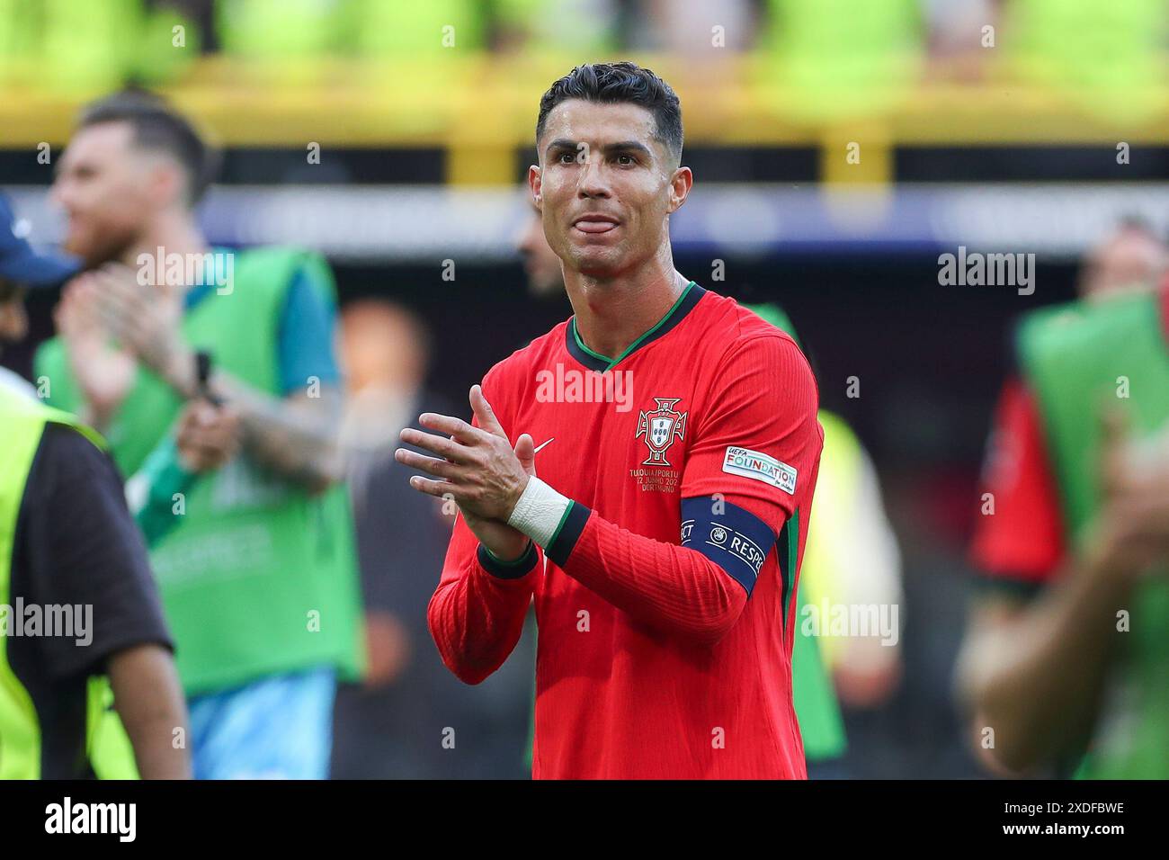 Dortmund, Germany. 22nd June, 2024. Portugal Cristiano Ronaldo applauds ...