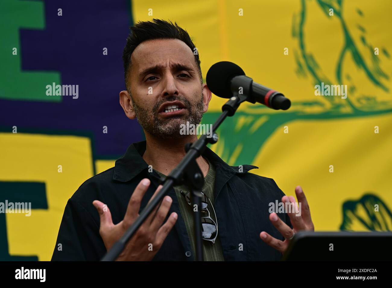 LONDON, UK. 22nd June, 2024. Speaker Dr Amir Khan is a GP at the ...