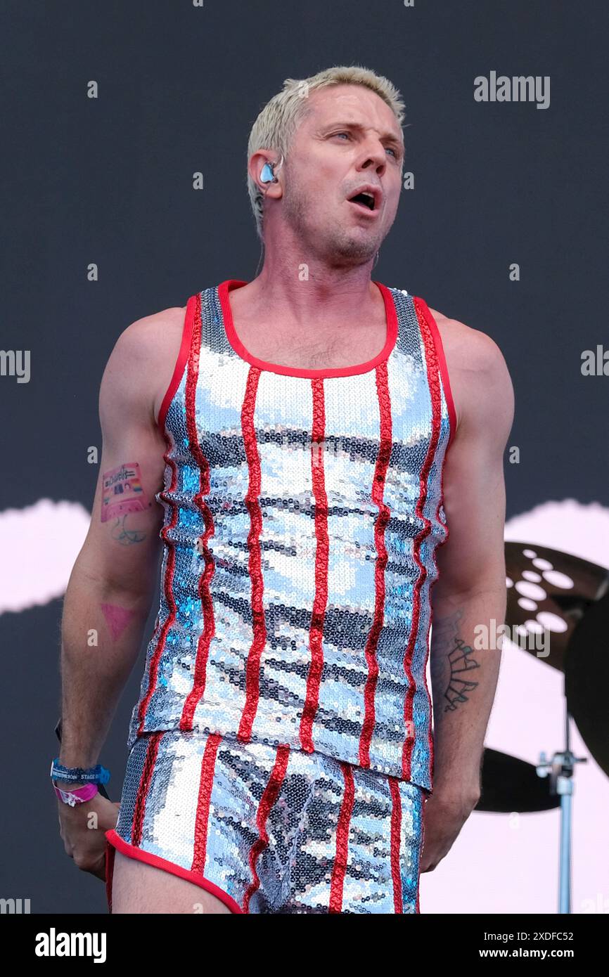 Newport, UK. 22nd June, 2024. American musician Jason Sellards, known ...