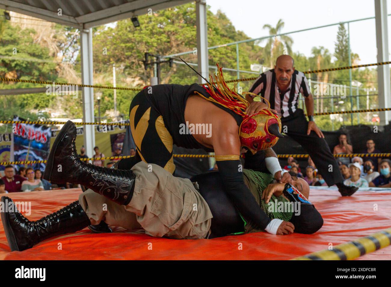 Lucha Libre Mexican wrestling event rural area Stock Photo - Alamy
