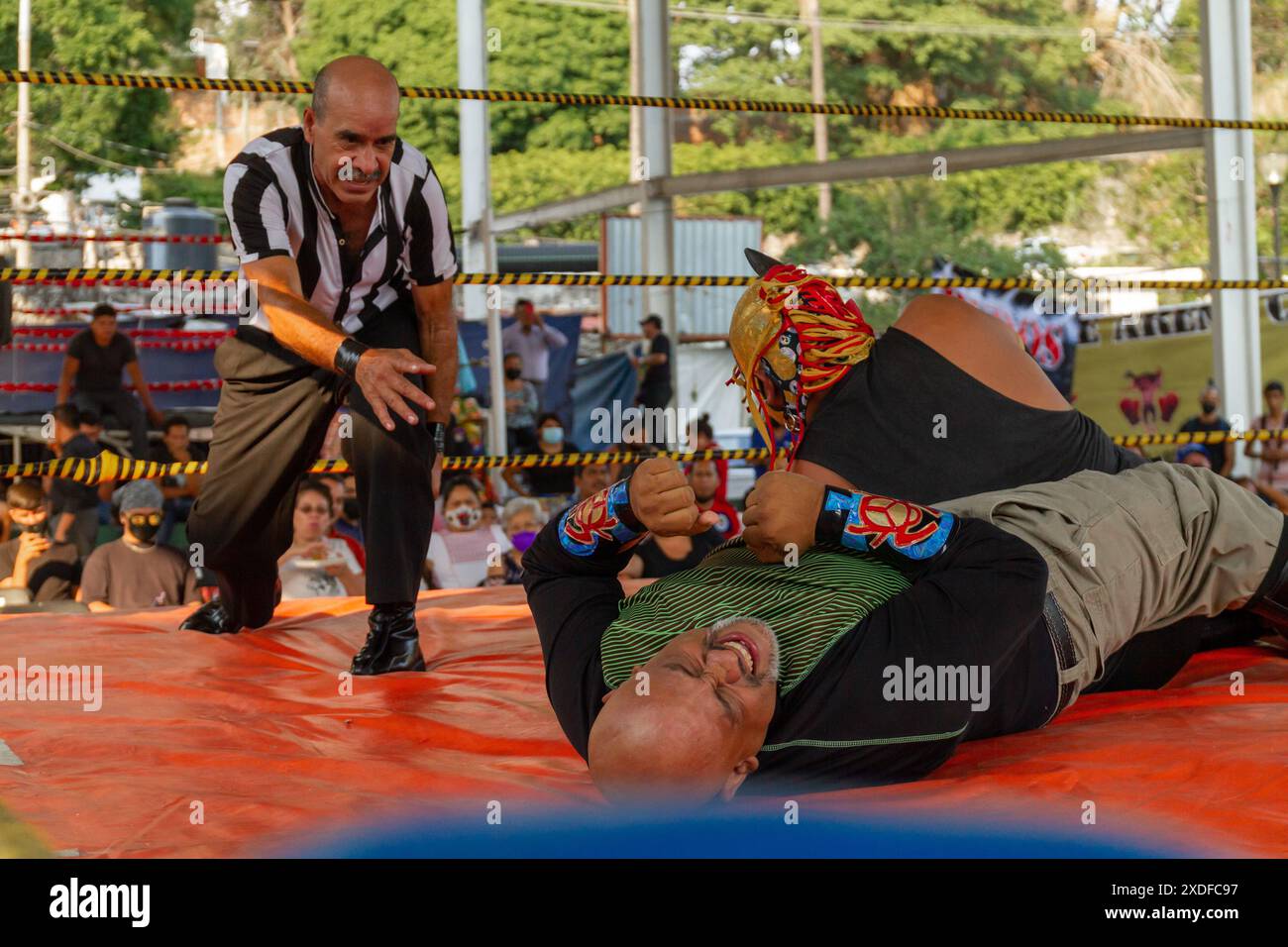 Lucha Libre Mexican wrestling event rural area Stock Photo - Alamy