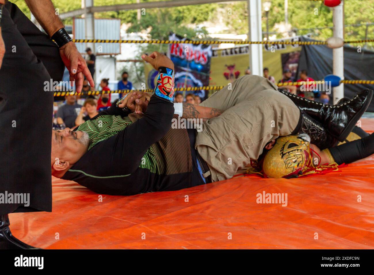 Lucha Libre Mexican wrestling event rural area Stock Photo - Alamy