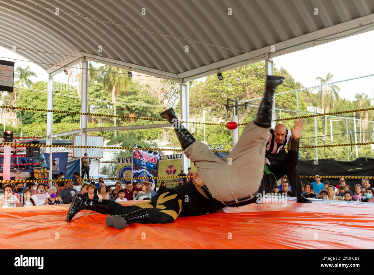 Lucha Libre Mexican wrestling event rural area Stock Photo - Alamy
