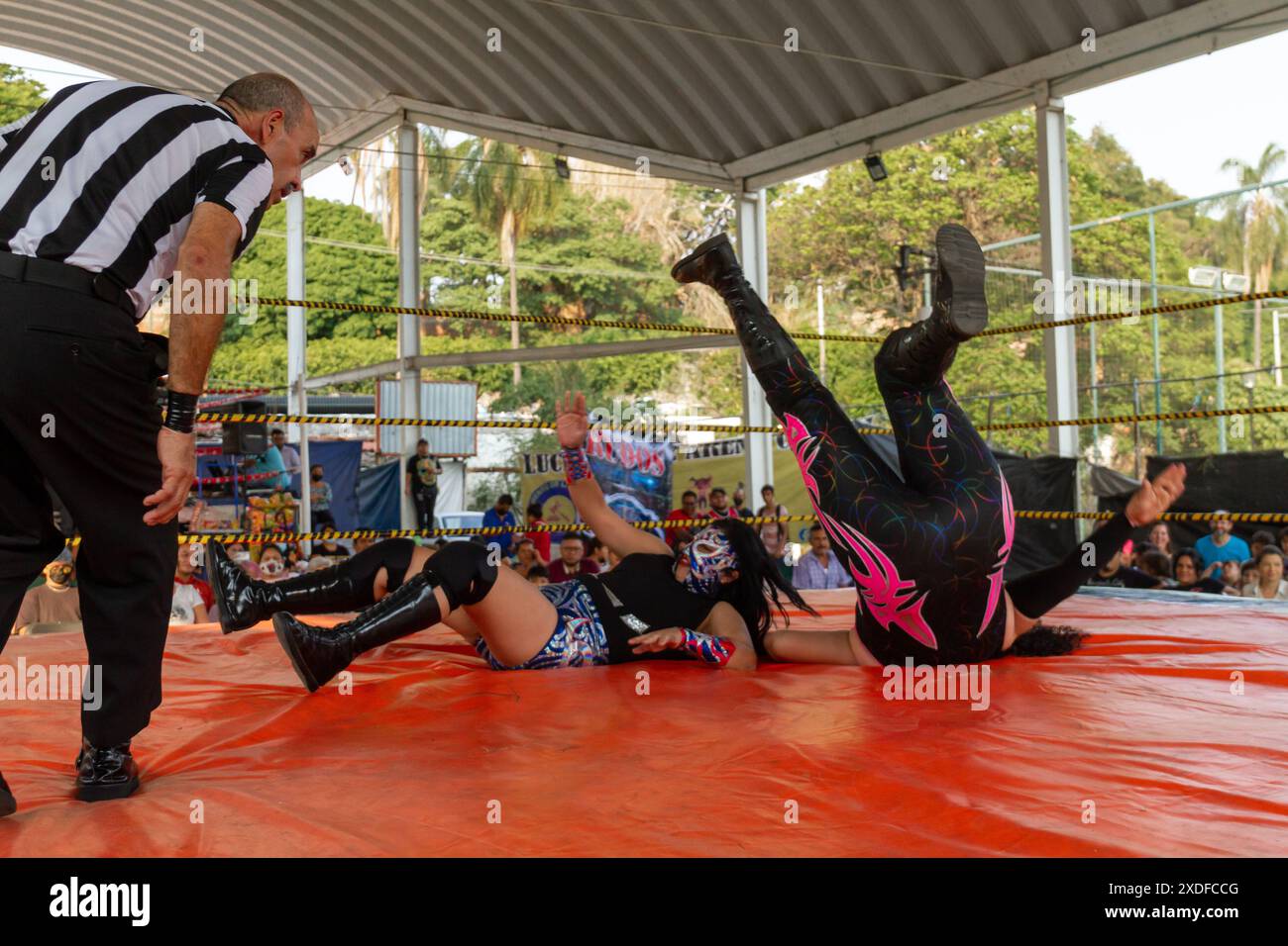 Lucha Libre Mexican wrestling event rural area Stock Photo - Alamy
