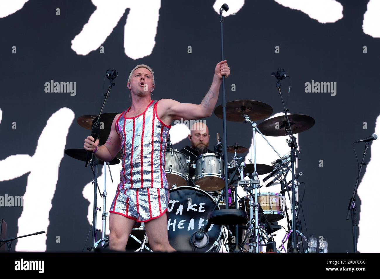 Newport, UK. 22nd June, 2024. American musician Jason Sellards, known ...