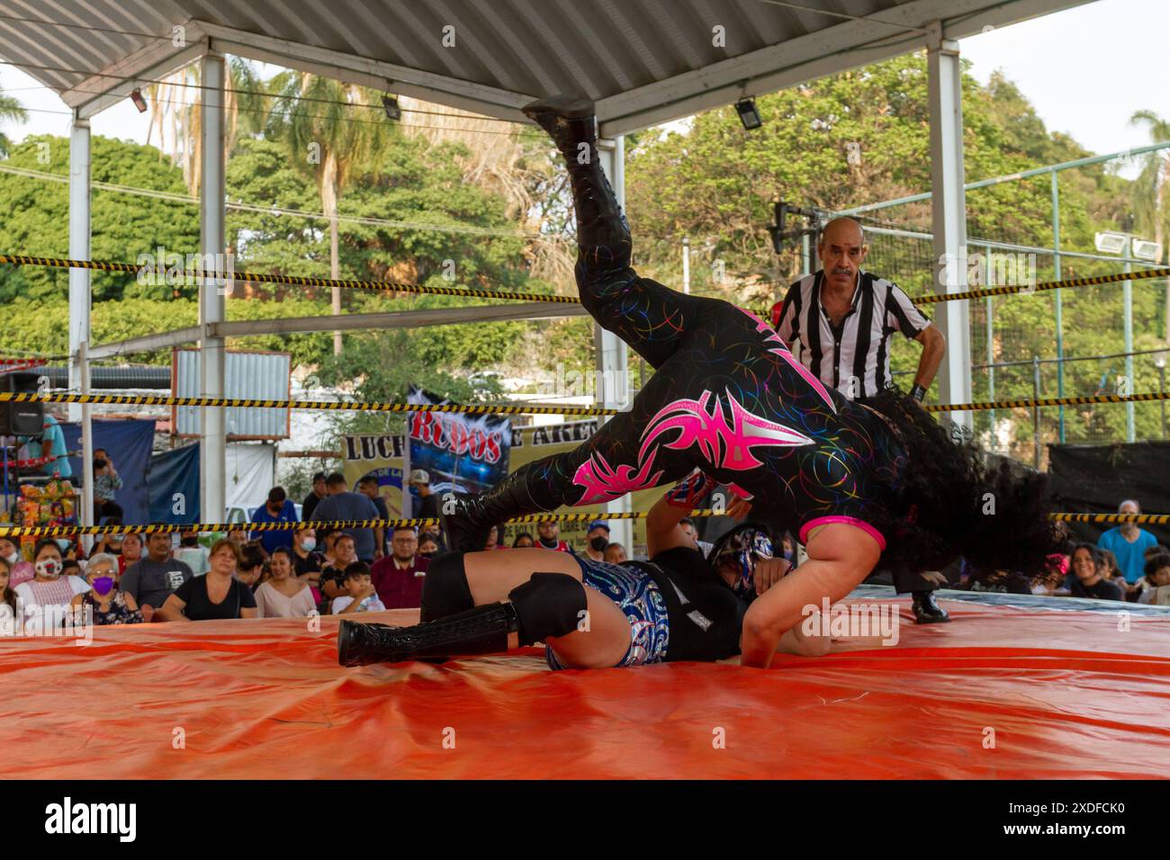 Lucha Libre Mexican wrestling event rural area Stock Photo - Alamy