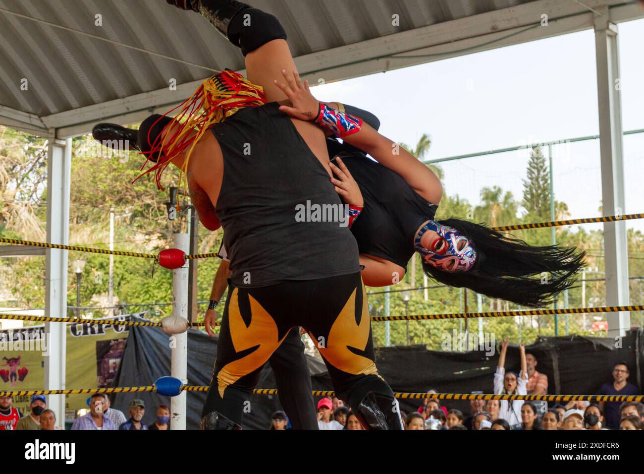 Lucha Libre Mexican wrestling event rural area Stock Photo - Alamy