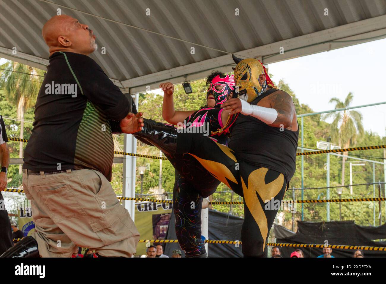 Lucha Libre Mexican wrestling event rural area Stock Photo - Alamy