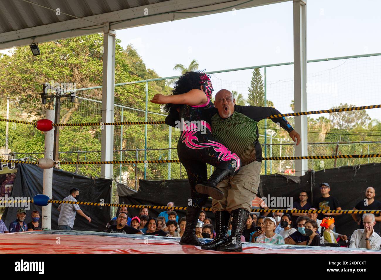 Lucha Libre Mexican wrestling event rural area Stock Photo - Alamy