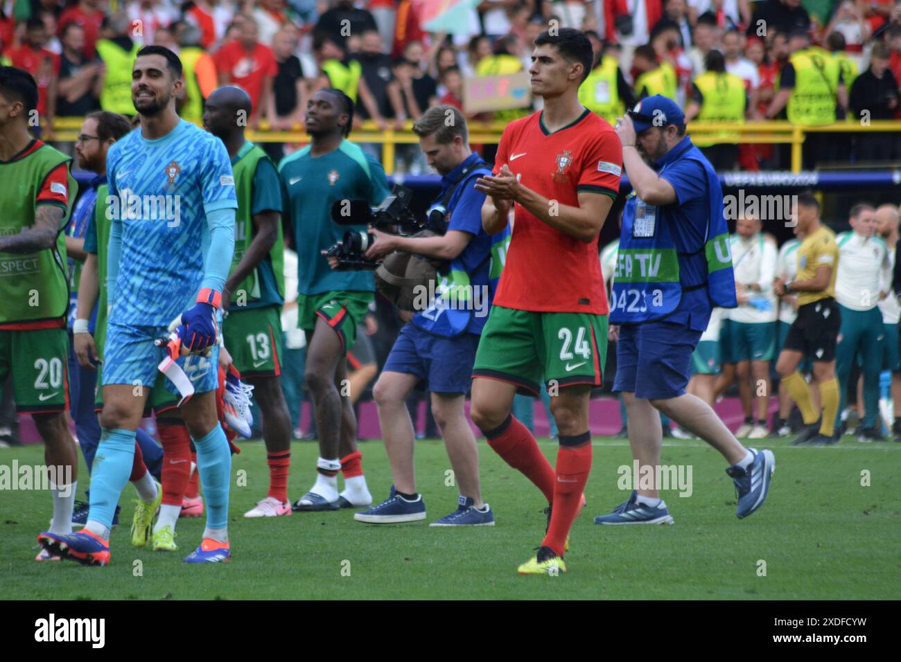 Portugal Joy for the victory during UEFA Euro 2024 - Turkiye vs ...