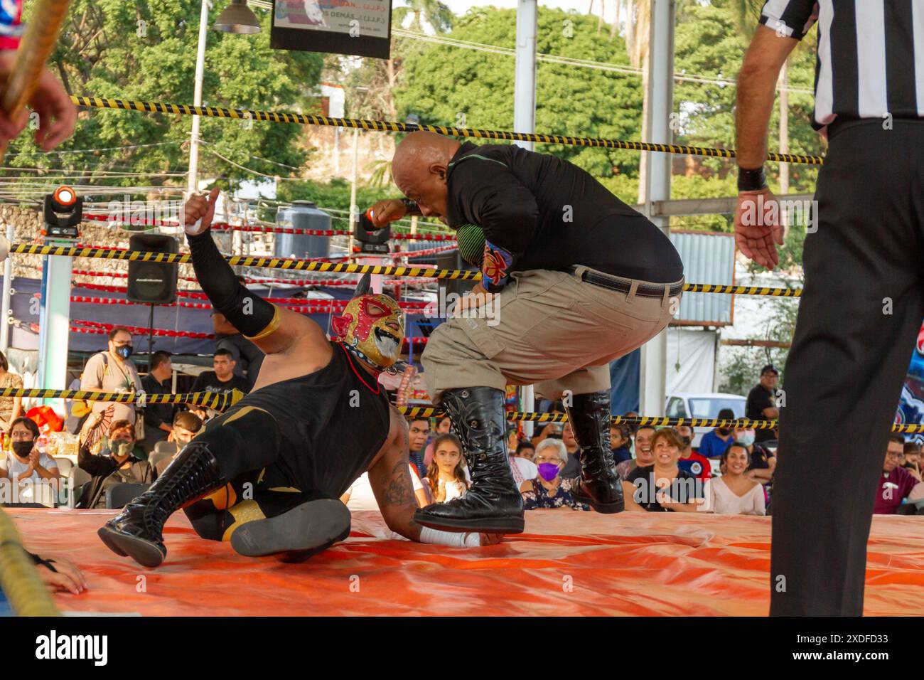 Lucha Libre Mexican wrestling event rural area Stock Photo - Alamy