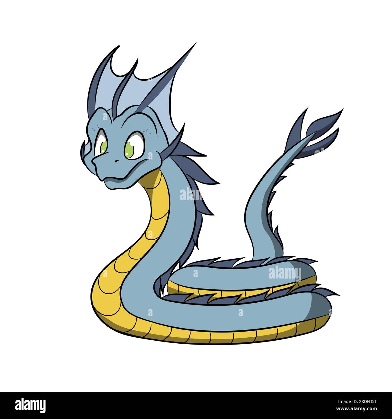 Cartoon sea serpent creature hi-res stock photography and images - Alamy