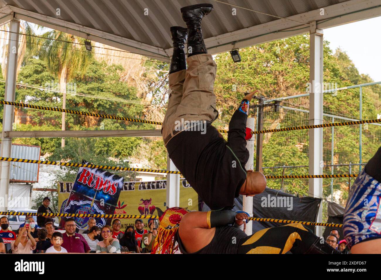 Lucha Libre Mexican wrestling event rural area Stock Photo - Alamy