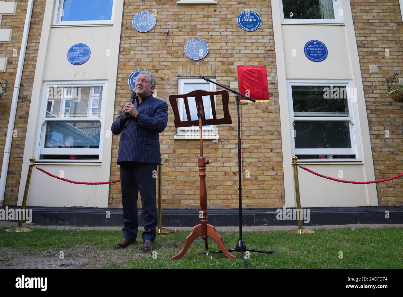 Actor, comedian and impressionist Jon Culshaw speaks during a multi ...