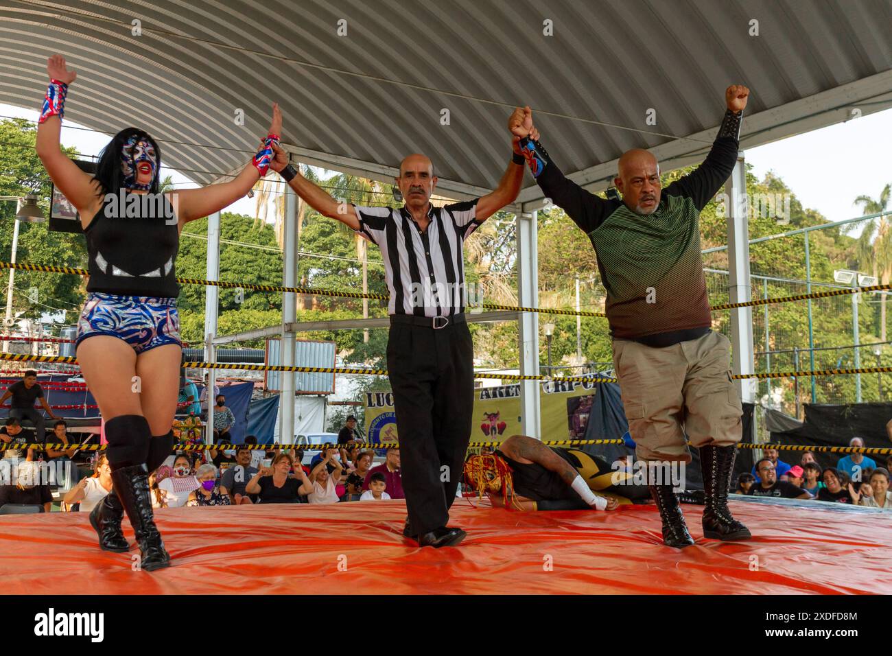 Lucha Libre Mexican wrestling event rural area Stock Photo - Alamy