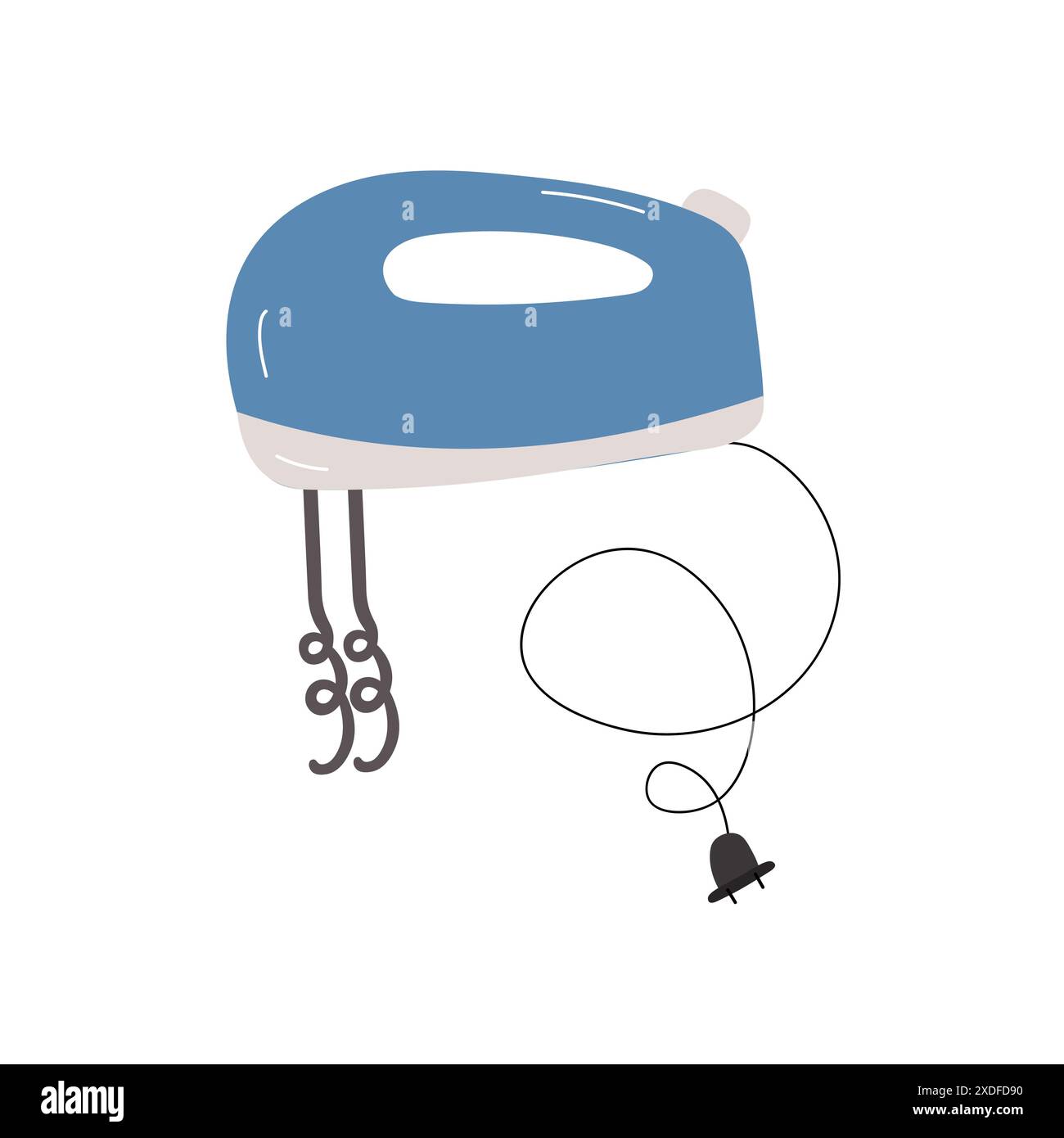 Electric mixer bowl white Stock Vector Images - Alamy