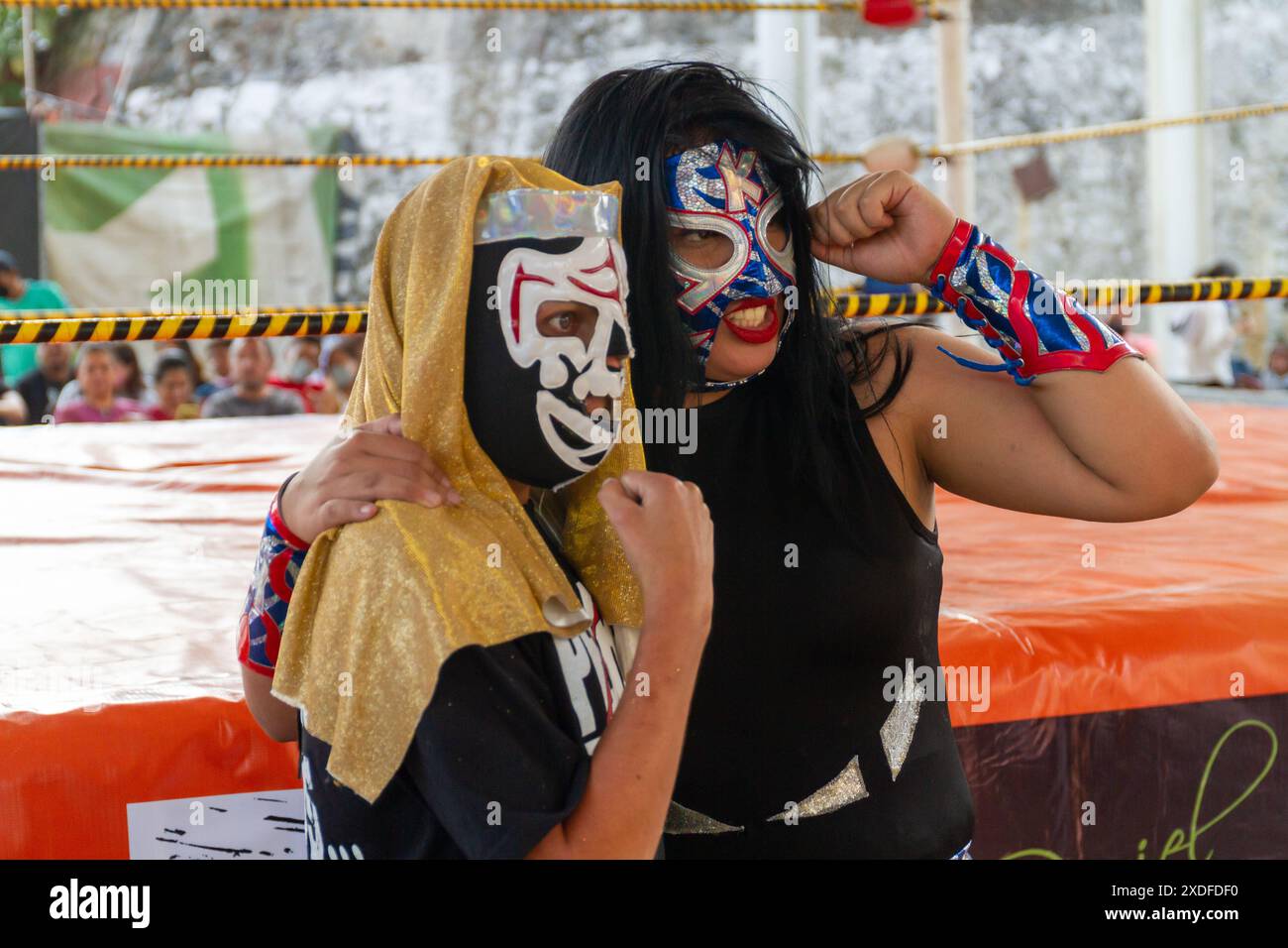 Lucha Libre Mexican wrestling event rural area Stock Photo - Alamy